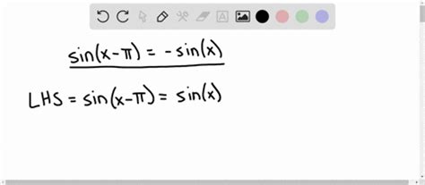 SOLVED Proving Identities Prove the identity sin x π sinx