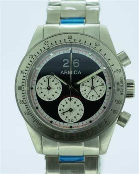 Armida A10 Steel Bezel Chronograph Watch Wshop360