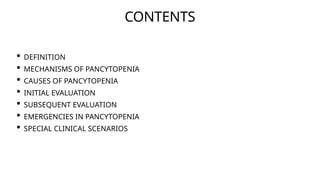 PANCYTOPENIA Approach Algorithm Etc Pptx