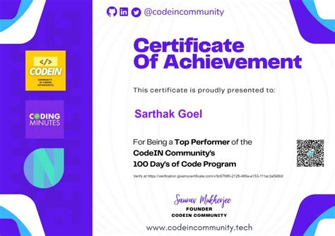 Sarthak G On Linkedin Community Coding Winner