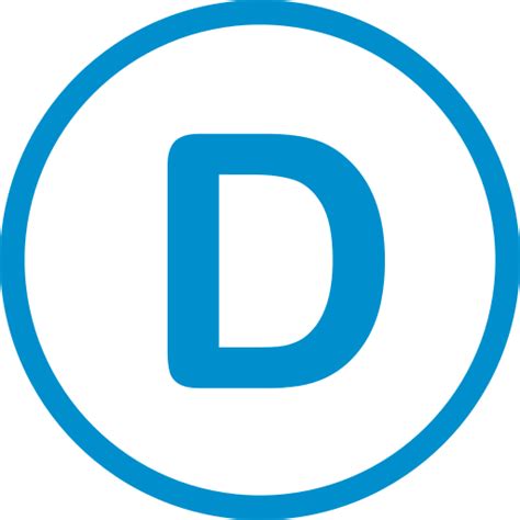 Letter D Generic Blue Icon