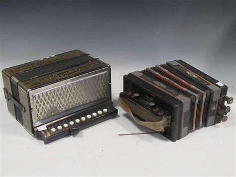 Lot 63 Two Vintage Squeeze Boxes One By Hohner The