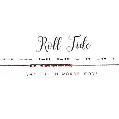 Dot And Dash Morse Code Necklace Roll Tide Daisy Lane Ts Llc