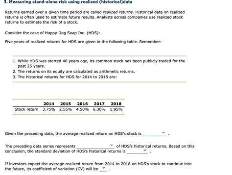 Solved Returns Earned Over A Given Time Period Are Called Chegg