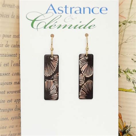 Boucles d oreilles rectangle collection Artifice Astrance Clémide