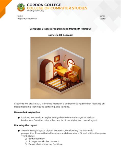 Template Computer Graphics Programming Midterm Project Pdf