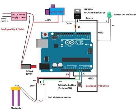 Arduino Water Pump 12v Wire Diagram 12v Water Pump Controlle