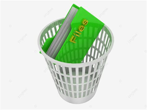 White Basket With A Folder For Files Info Concept Object Private Png
