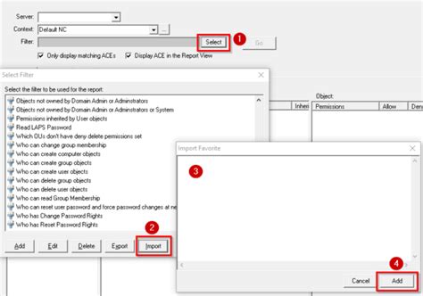 How To Import An Ad Permissions Report Filter Nettools
