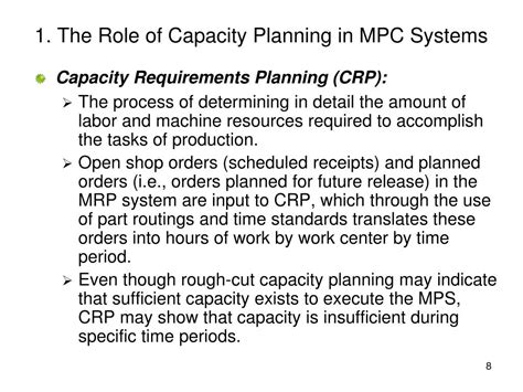 PPT Chapter 7 Capacity Planning And Management PowerPoint