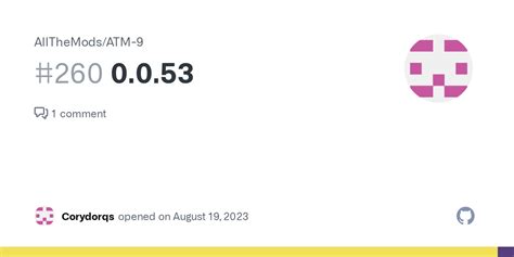 0053 · Issue 260 · Allthemodsatm 9 · Github