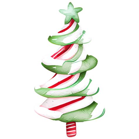 Whimsical Candy Cane Christmas Tree · Creative Fabrica