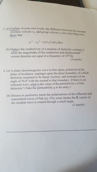 Solved 1 Given The Electromagnetic Wave Where Eo Is A