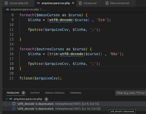 D Vida Utf Decode Deprecated Php I O Trabalhando Arquivos E
