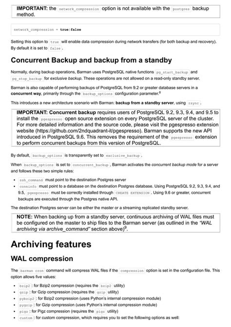 Barman Postgresql Manual Pdf Operating Systems Computer