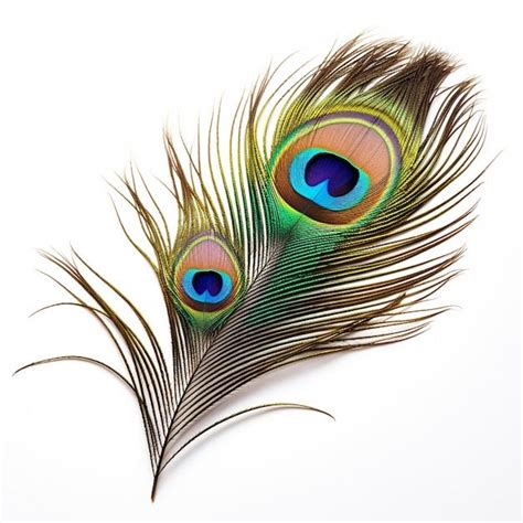 Pluma De Pavo Real Foto Premium