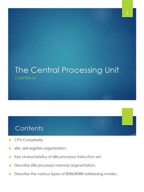 Chapter 04 Pdf Central Processing Unit Computer Program