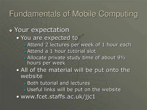 Ppt Fundamentals Of Mobile Computing Ce00375 2 Powerpoint Presentation Id769612