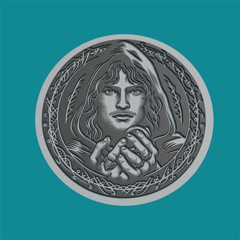 3d File Peregrin Took Print Model Peregrin Took Medallion Peregrin Took