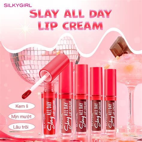 SON KEM LÌ SILKYGIRL SLAY ALL DAY LIP CREAM ML Silky Girl