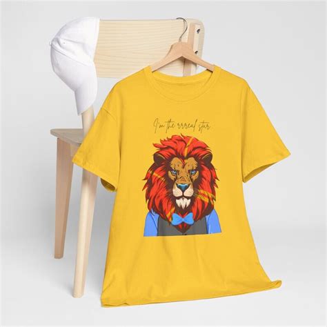 Lloydford L Lion Im The Rrreal Star T Shirt Etsy Uk