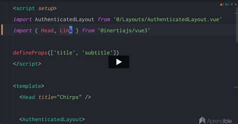 componente link de inertia vue