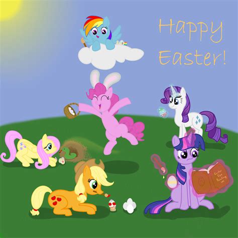Mlp Easter By Midnightwolf113 On Deviantart
