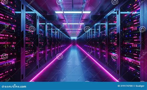 futuristic data center advanced security measures and encryption