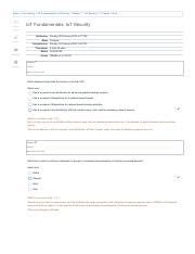 IoT Fundamentals IoT Security Quiz Kali VM Shodan Course Hero