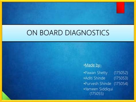What Is Obd And Obd Ii Software Stack Ppt