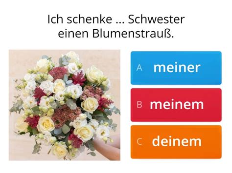 Possessivartikel Im Dativ Cuestionario