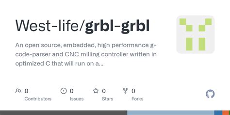 Github West Lifegrbl Grbl An Open Source Embedded High Performance G Code Parser And Cnc