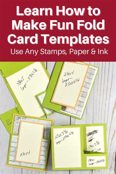 Fun Folds Vol 7 4 New Card Templates Klompen Stampers Fun Fold