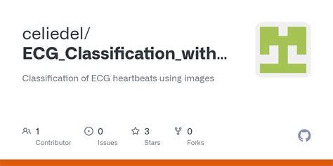 GitHub Celiedel ECG Classification With D CNN Classification Of ECG Heartbeats Using Images