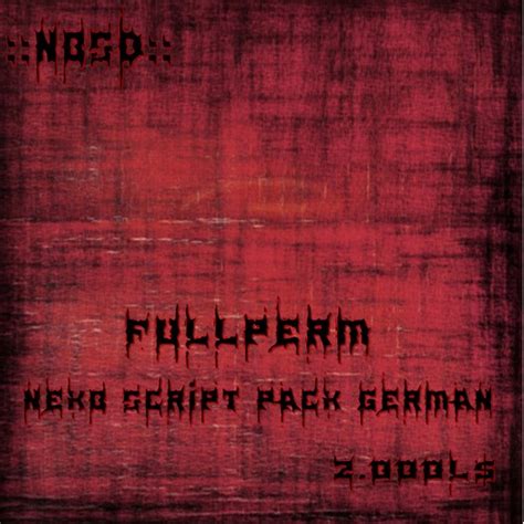 Second Life Marketplace Nos D Neko Script Pack German Boxed