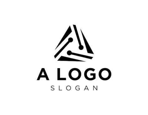 Un Diseño De Logotipo De Carta Vector Premium