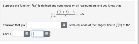 Solved Suppose The Function Fx Is Defined And Continuous
