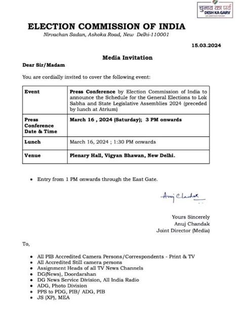 Lok Sabha Election Dates 2024 Eci To Announce Voting Result Schedule