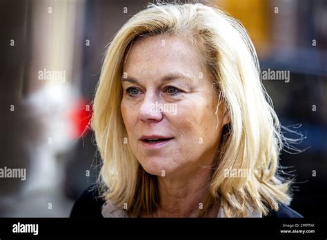 The Hague Sigrid Kaag Minister Of Finance At The Binnenhof Prior To