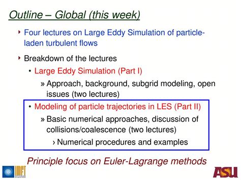Large Eddy Simulations For Particle Laden Turbulent Flows Ppt Download