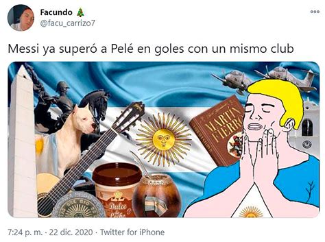 Messi Quebró El Mítico Récord De Pelé Y Explotaron Los Memes Con El