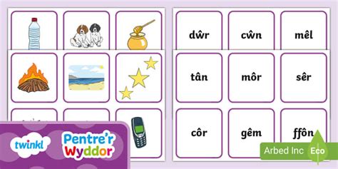 Pentrer Wyddor Gêm Cyfatebu Parau Teulu 5 Teacher Made