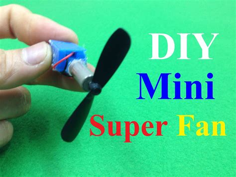 How To Make A Mini Super Fan Simple DIY Fan Diy Fan Propeller Diy Easy Diy