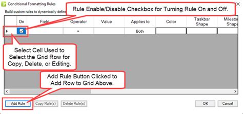 Adding Conditional Formatting Rules For Onepager Express For Version 70 Onepager Documentation