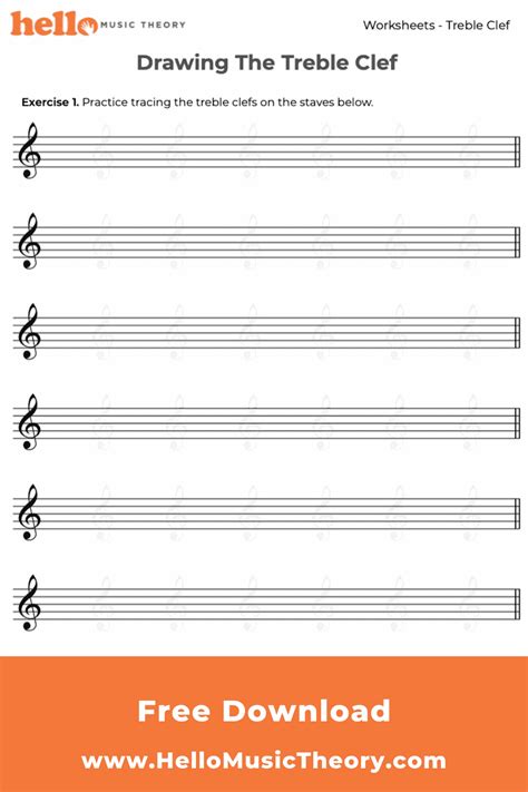 Treble Clef Worksheet
