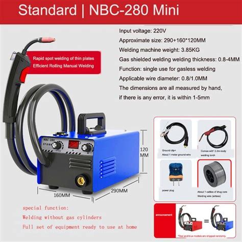 เลเซอร์ขนาดเล็กเครื่องเชื่อมมือถือศตวรรษ Ruiling มินิป้องกันก๊าซขนาดเล็ก Nbc 280ก๊าซ