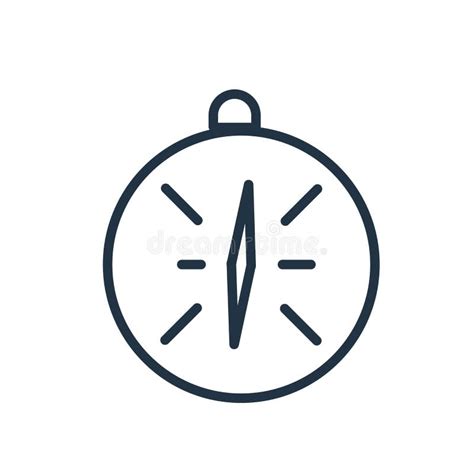 Compass Icon Vector Sign And Symbol Isolated On White Background
