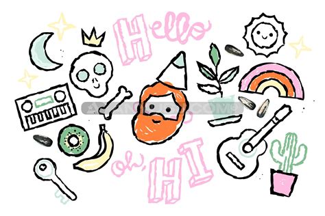100款真实模拟钢笔黑笔水笔碳素笔手绘涂鸦ai矢量笔刷套装scribble Brushes For Illustrator 第5328期