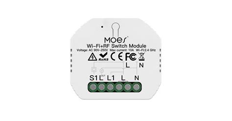 Smart Ovládač Osvetlenia Moes Switch Module Ms 104 Bluetooth Wifi Tuya Elektro Sychra