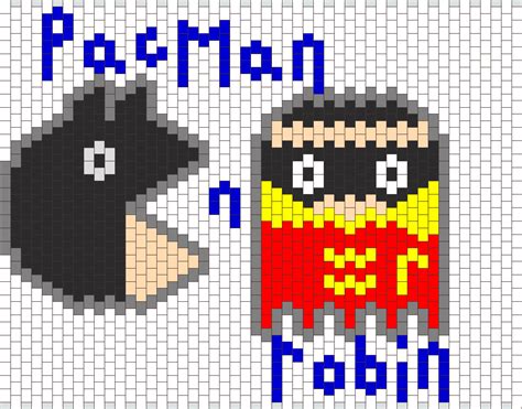 Pacman N Robin Bead Pattern Peyote Bead Patterns Characters Bead